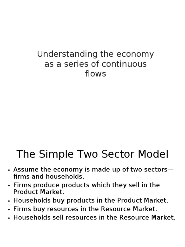Understanding The Economy As A Series of Continuous Flows | PDF ...