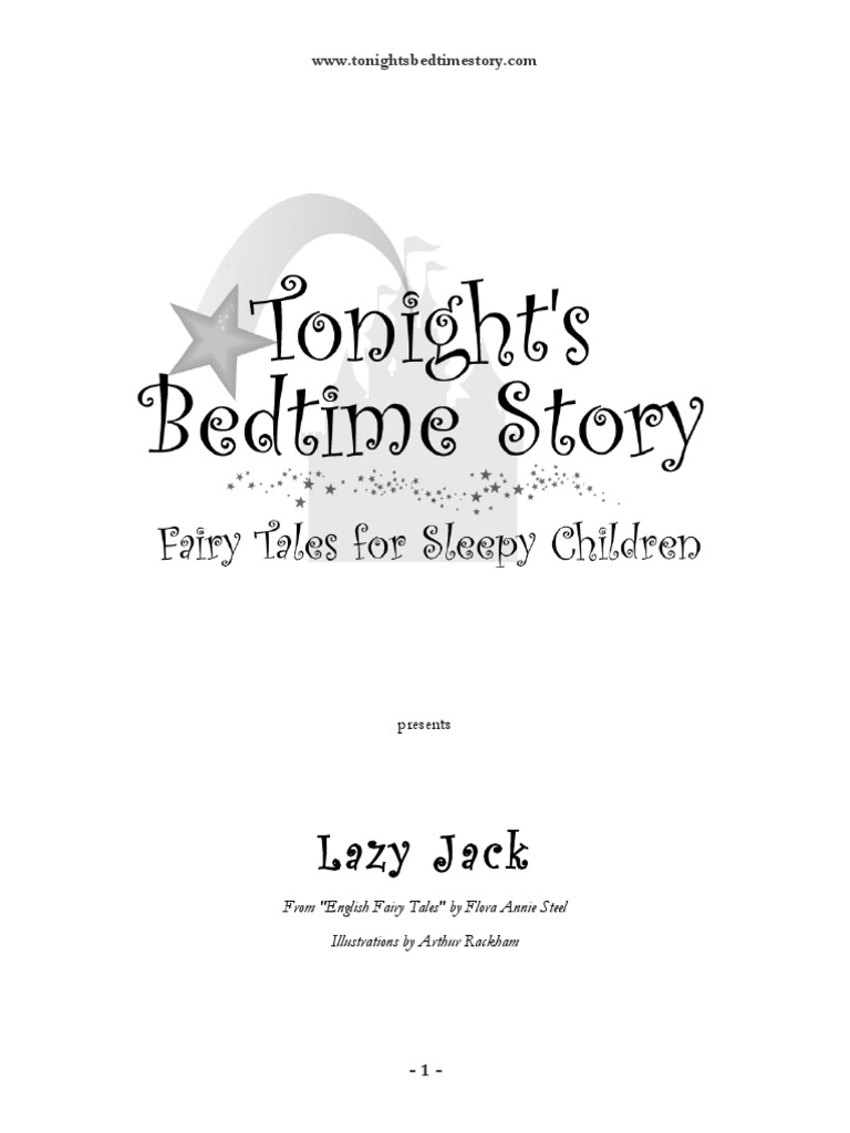 Lazy Jack: From "English Fairy Tales" by Flora Annie Steel ...