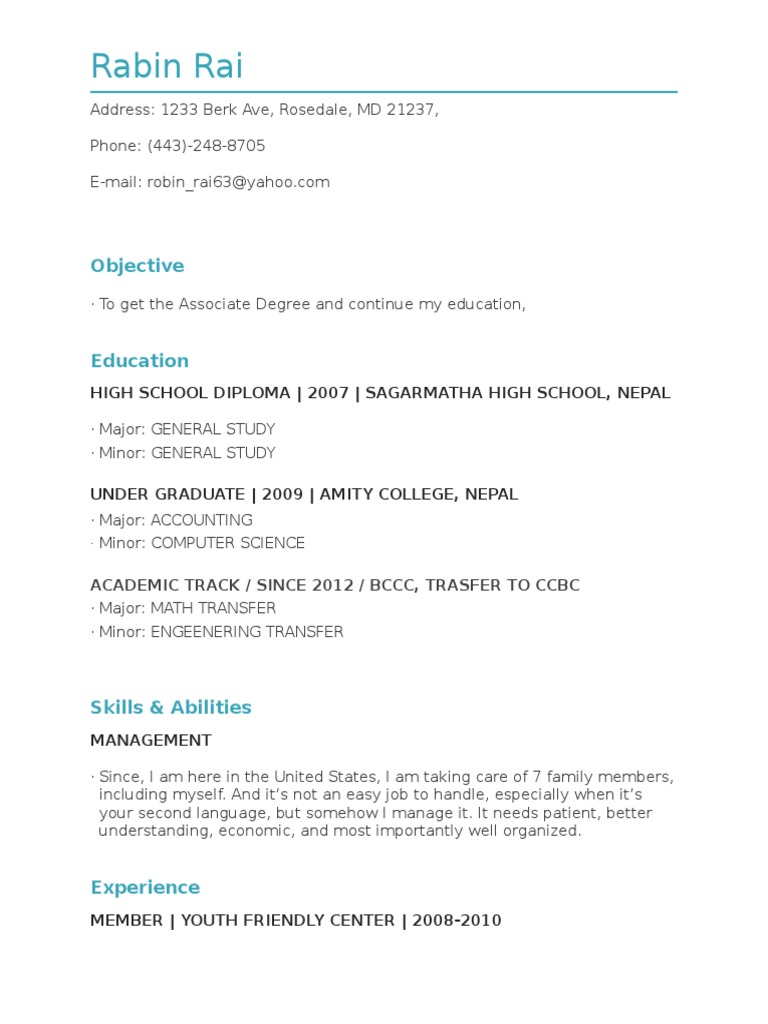 Rabin Rai's Educational and Career Overview | PDF | Teaching Methods ...