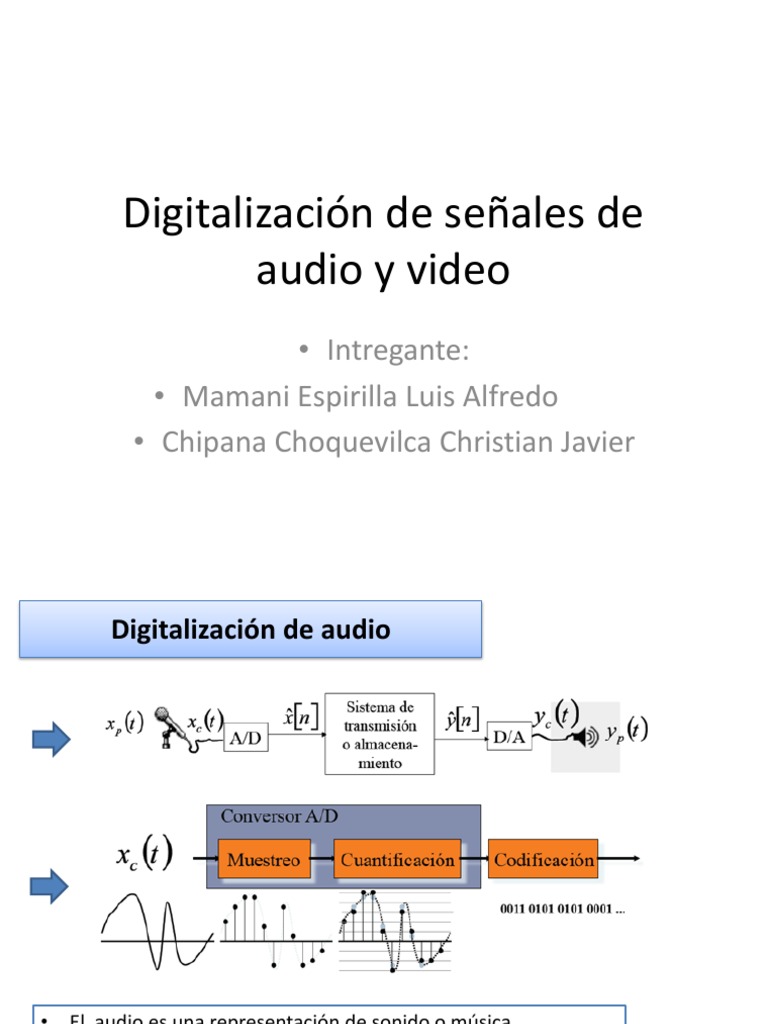Digitalizacion de Señales de Audio y Sonido PDF | PDF | Muestreo ...