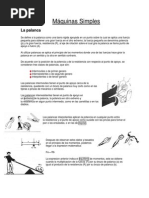 Unidad 07 Maquinas Simples | PDF | Palanca | Máquinas