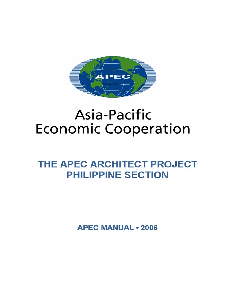 APEC Manual | PDF | Asia Pacific Economic Cooperation | Architect