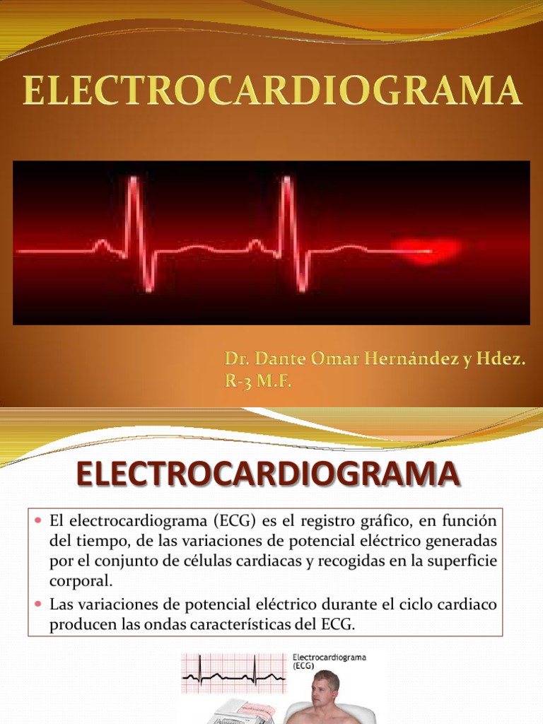 ELECTROCARDIOGRAMA | PDF | Electrocardiografia | Electrofisiologia