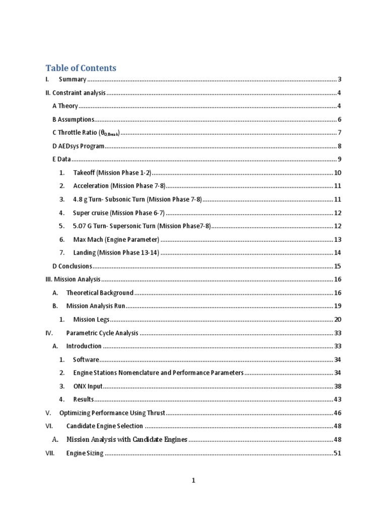 Preliminary Design of Low Bypass Turbofan Engine | PDF | Takeoff | Aircraft