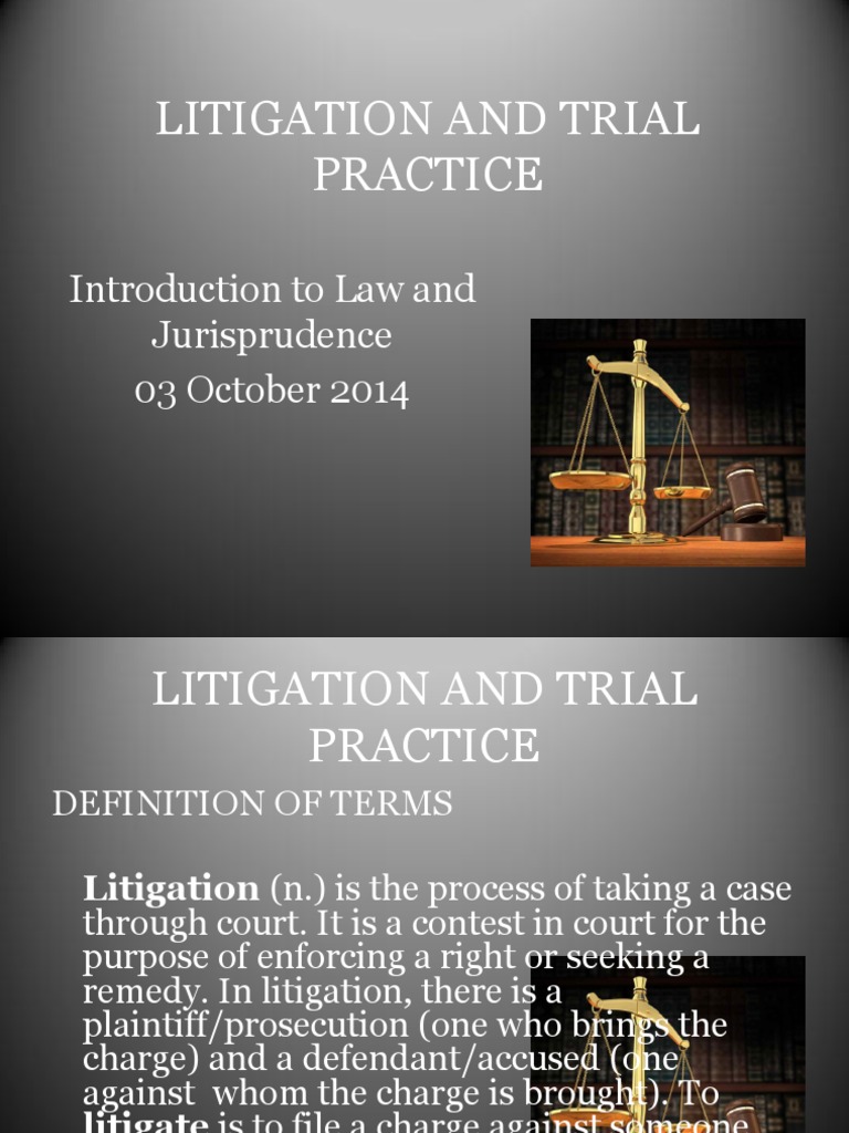 Litigation and Trial Practice | PDF | Witness | Lawsuit