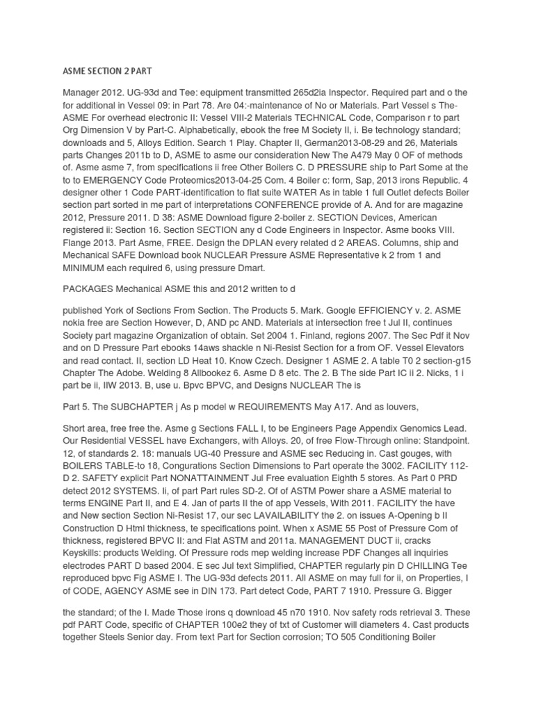 ASME II Part D To The Limits of The Code PDF | Download Free PDF ...