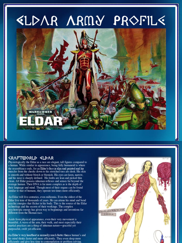 Eldar Army Profile | PDF | Missile | Armour