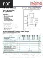 Datasheet U1620 | PDF | Rectifier | Amplifier