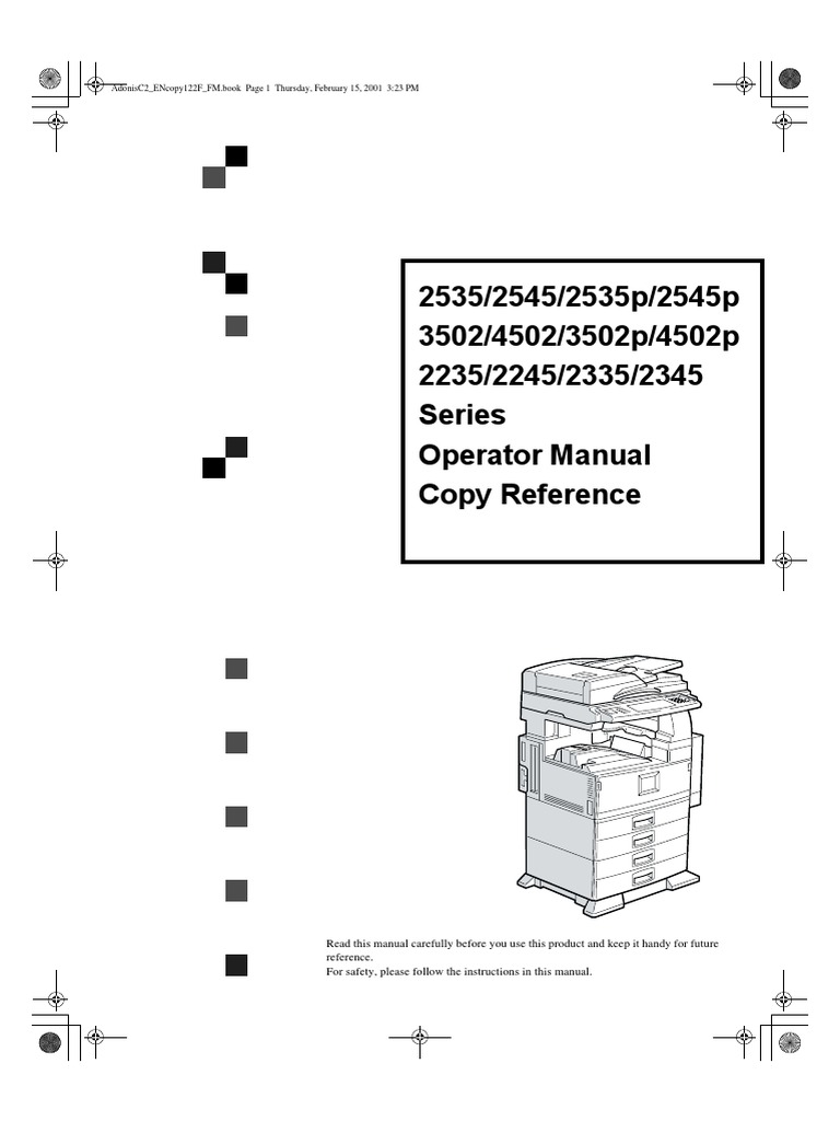 Operator Manual for Savin Copiers and Printers | PDF | Fax | Telephone