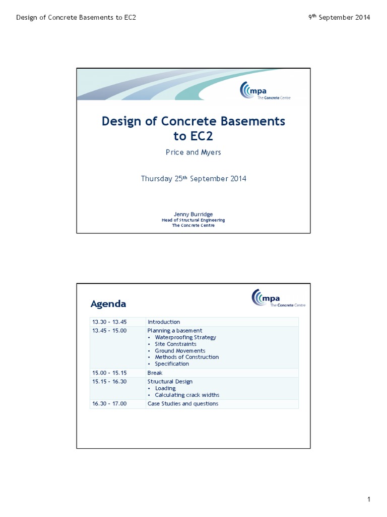Design of Concrete Basements To EC2 Rev C | PDF | Deep Foundation ...