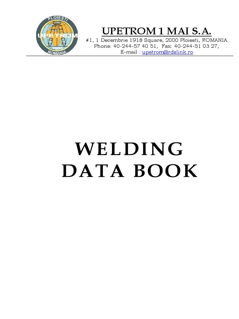 Welding Data Book | PDF | Metals | Metalworking