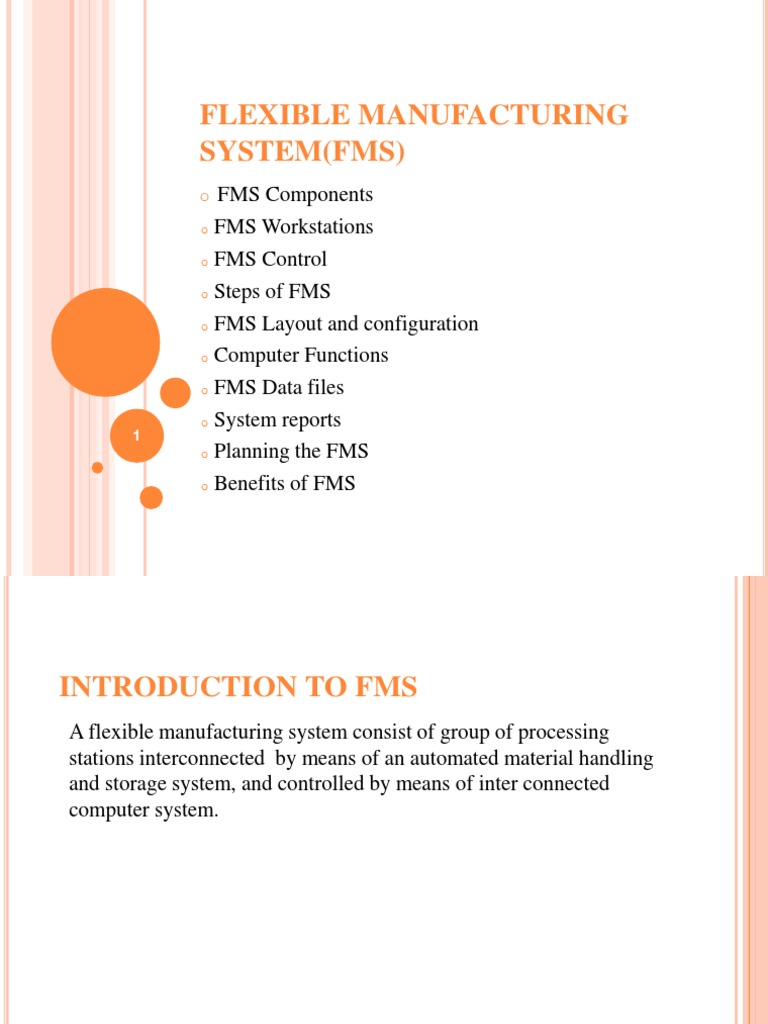 Flexible Manufacturing System (FMS) | PDF | Numerical Control | Machining
