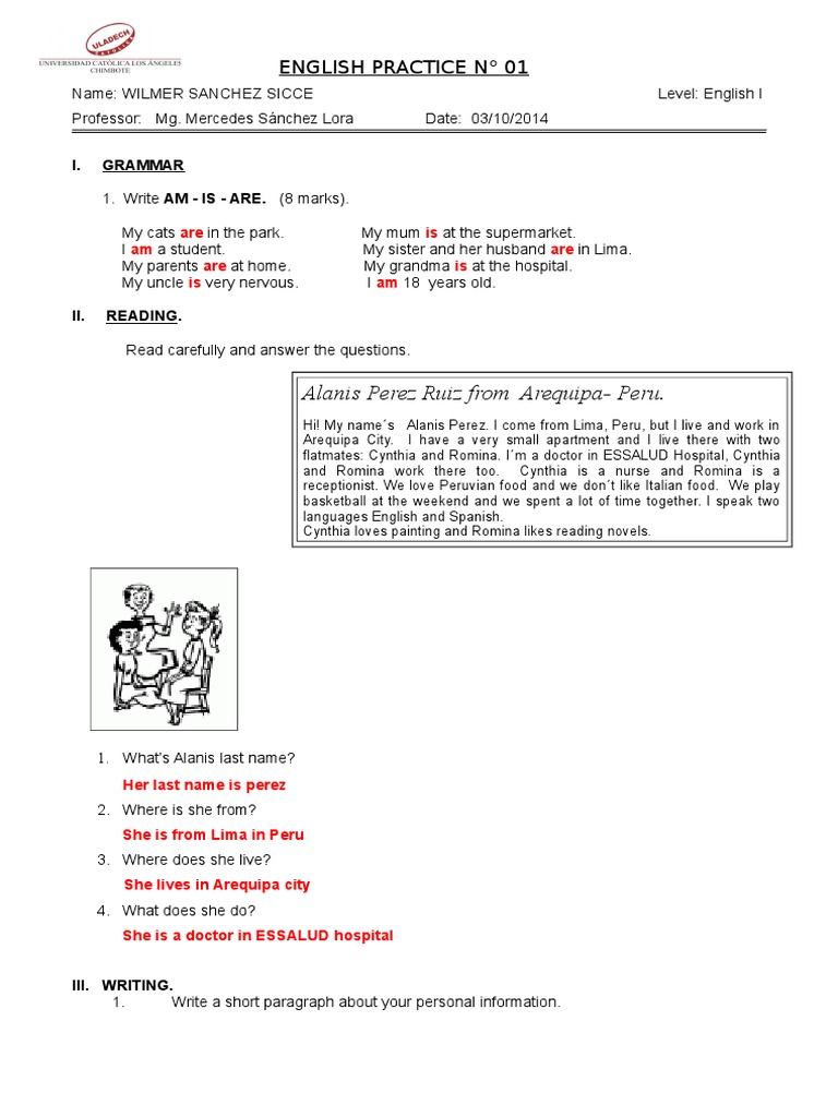 English Practice #1 | Download Free PDF | Hobbies | Leisure