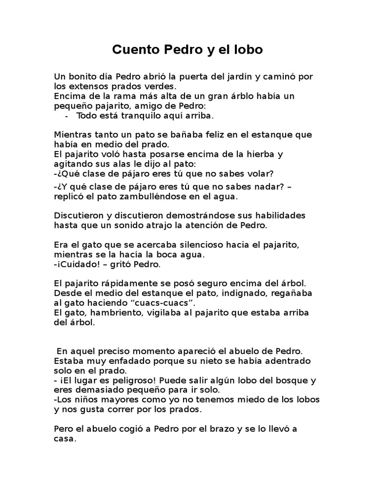 Cuento Pedro y el lobo.doc