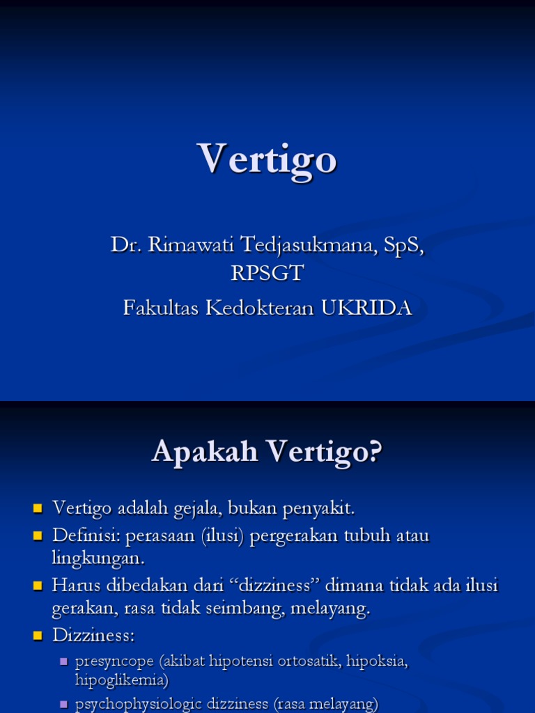 Panduan Lengkap tentang Vertigo | PDF