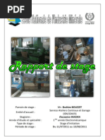 Rapport de Stage (Cosumar) - Fabrication Mécanique | PDF | Inventaire | Sucre