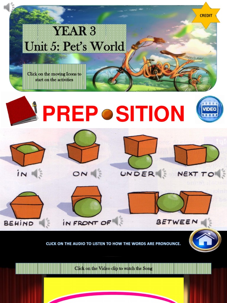 Year 3 Unit 5: Pet's World: Prep Sition | PDF