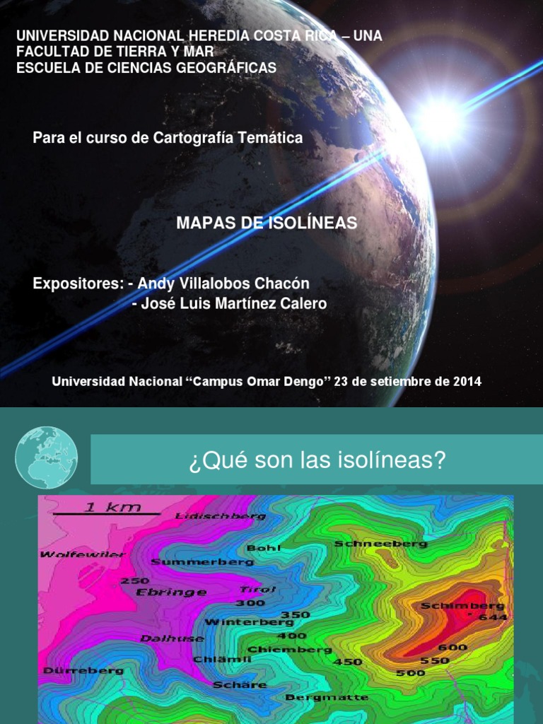 Mapas de Isolíneas en Cartografía | PDF | Mapa | Cartografía