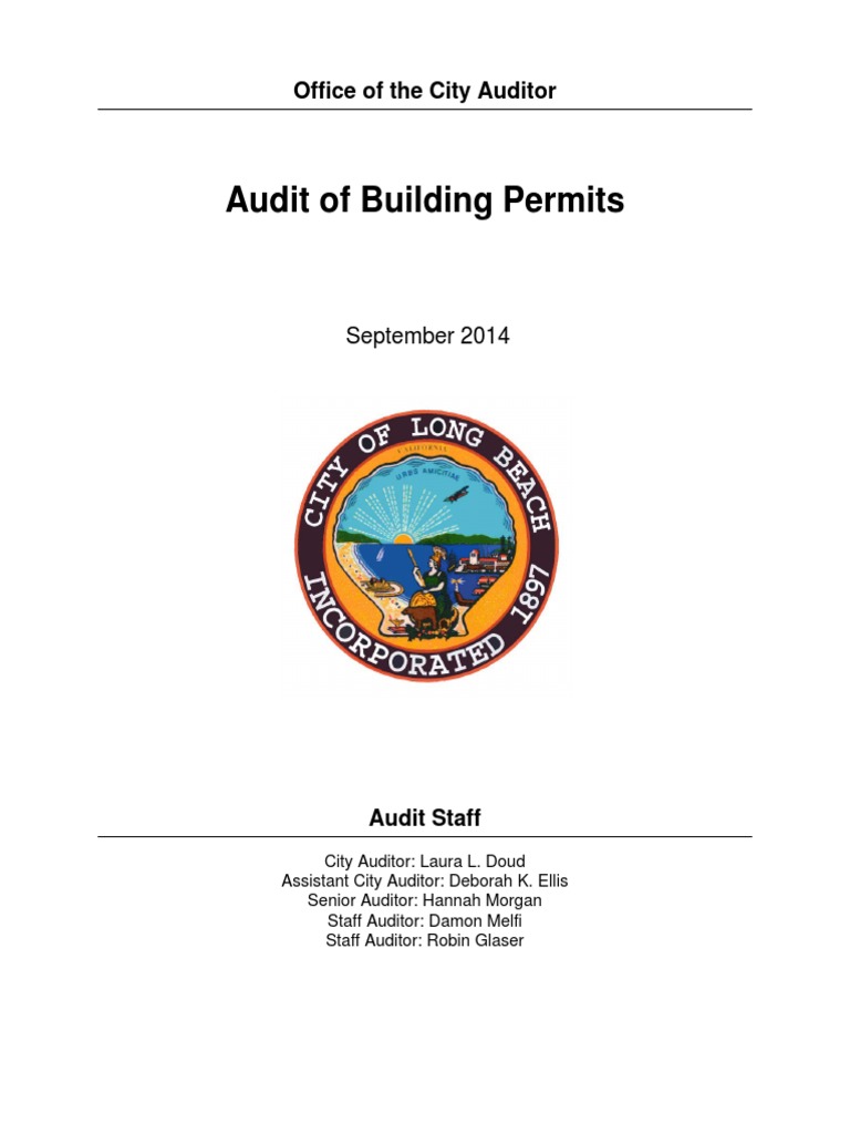 Building Permit Audit Report | PDF | Fee | Audit