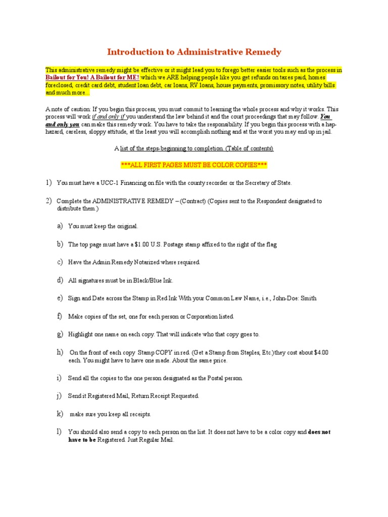 01 Introduction To Administrative Remedy | PDF | Money | Economies