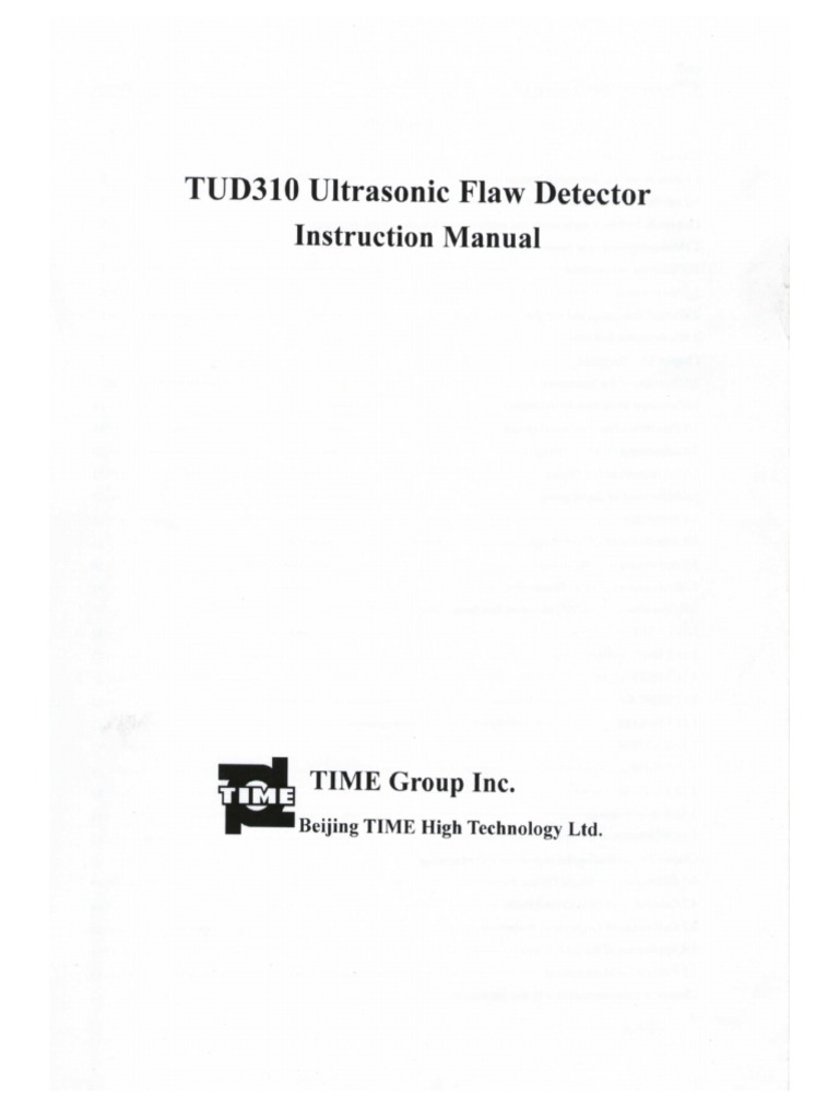 Manual Instructivo - Ultrasonido-Tud 310 PDF | PDF