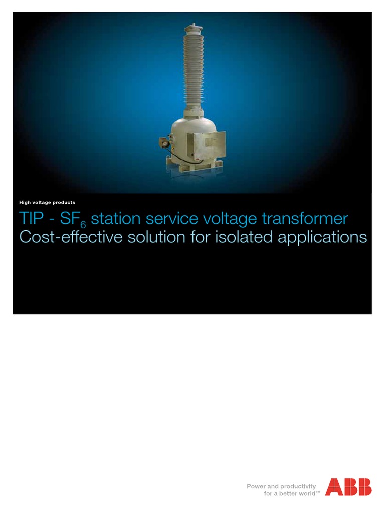 SSVT SF6 Insulated | PDF