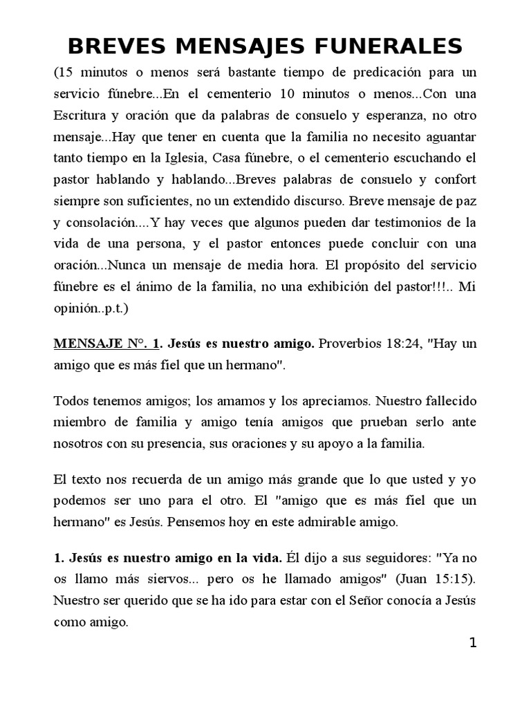 mensajes para servicios funebres.docx | Resurrección de Jesús | Eucaristía