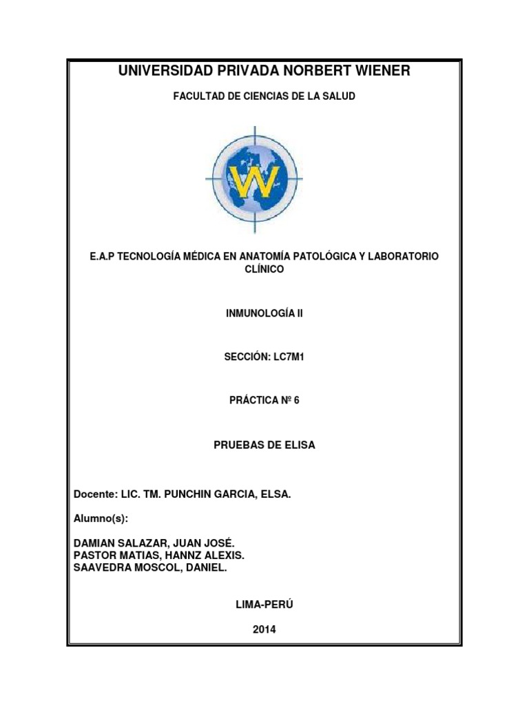 Practica Nº6-Elisa | PDF | Elisa | Anticuerpo