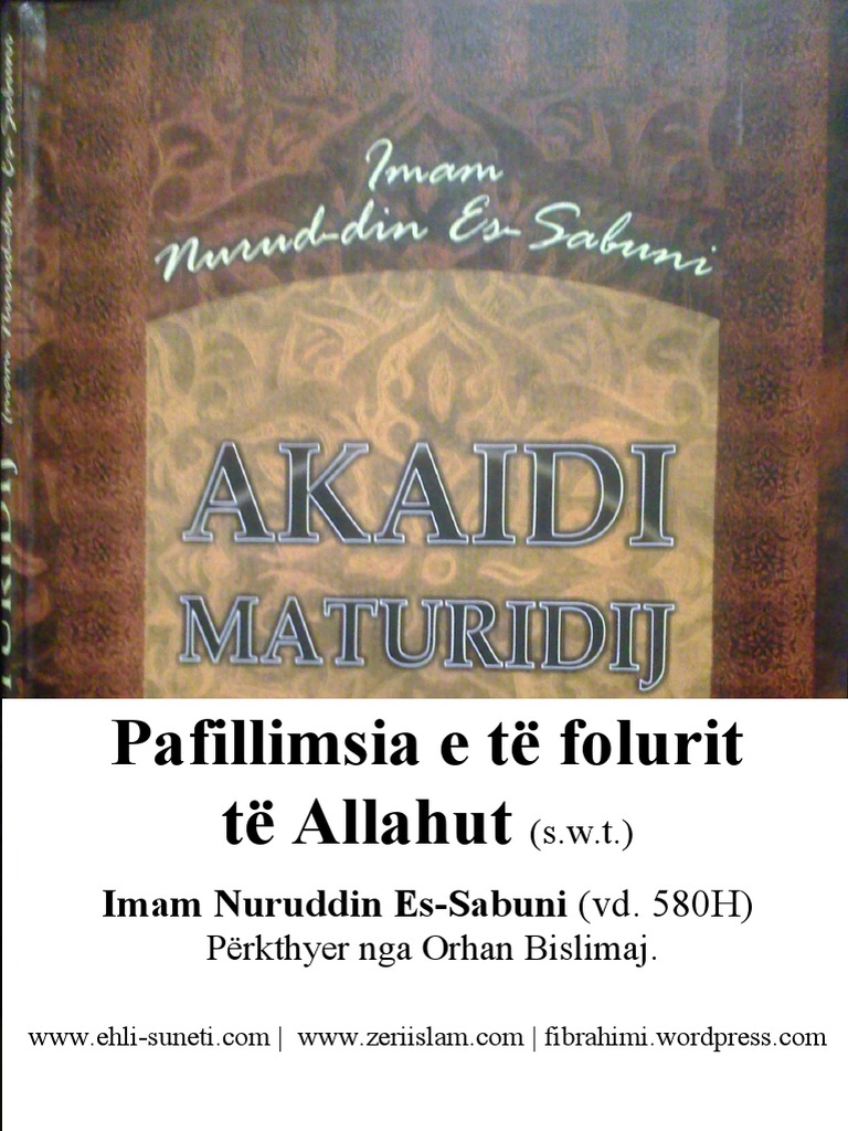 Te Folurit e Allahut XH - Sh. (Maturidij) | PDF