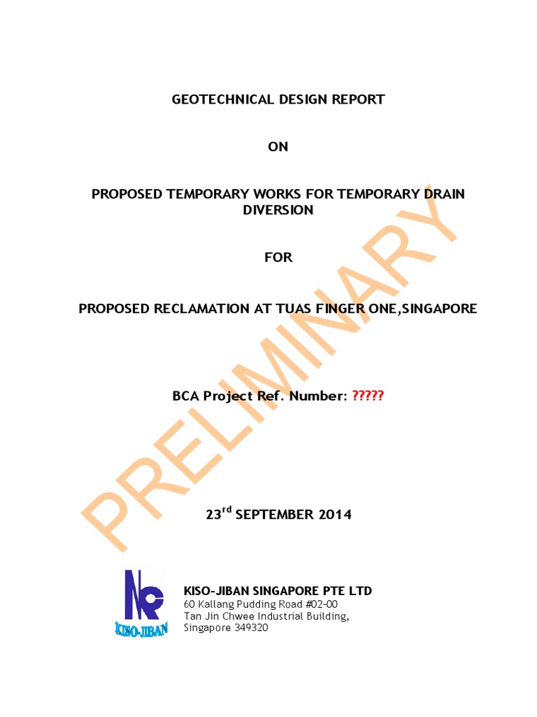 Finger 1 Project - ERSS Report For Temporary Drain Diversion - 23 Sep ...