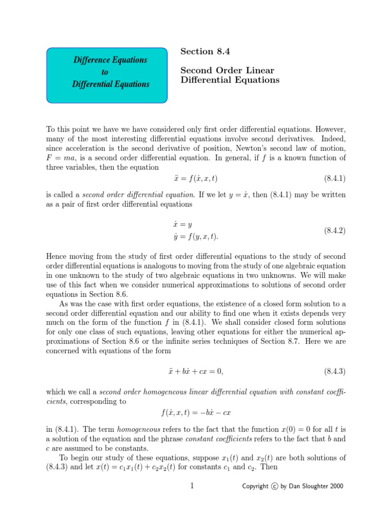 Difference Equations | PDF | Equations | Logical Truth