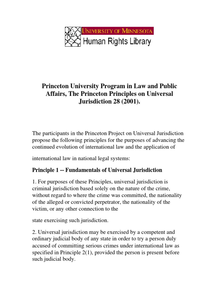 Princeton University Program in Law and Public Affairs, The Princeton ...