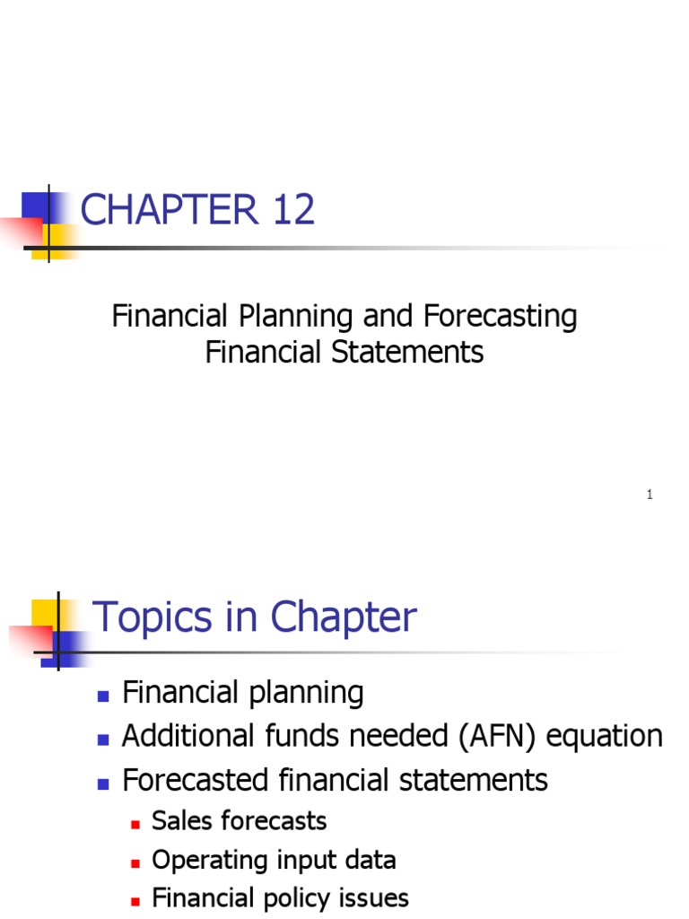 Ch.12 - 13ed Fin Planning & ForecastingMaster | PDF | Dividend ...