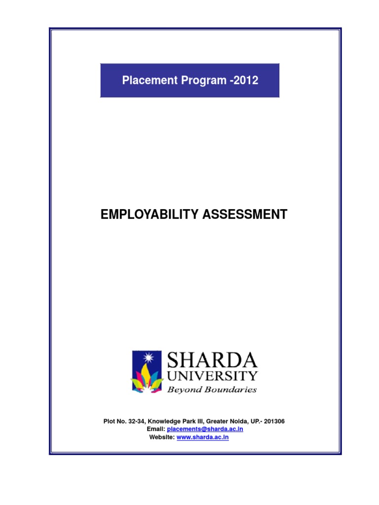 Employability Assessment Word | PDF | Test (Assessment) | Engineering