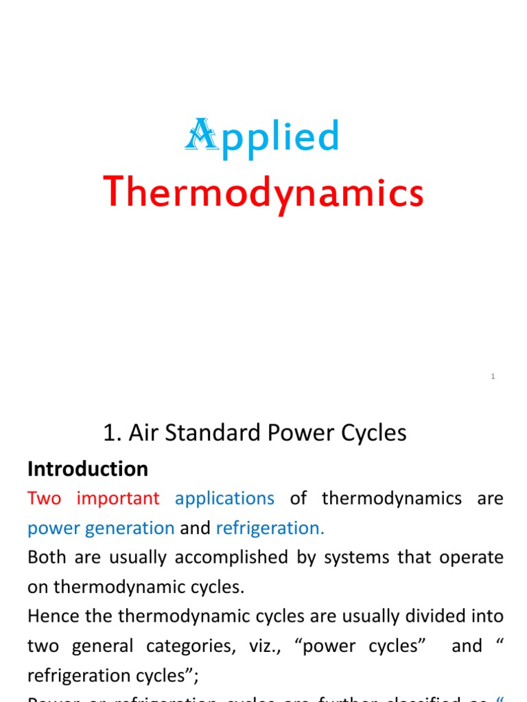 Air Standard Cycle | PDF | Internal Combustion Engine | Rotating Machines