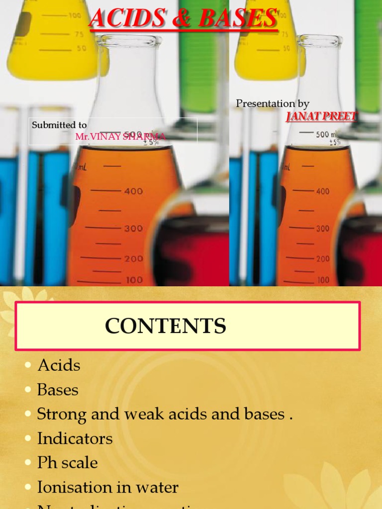 ACI DS & BASES: Key Concepts of Acids, Bases, pH Scale & Neutralization ...