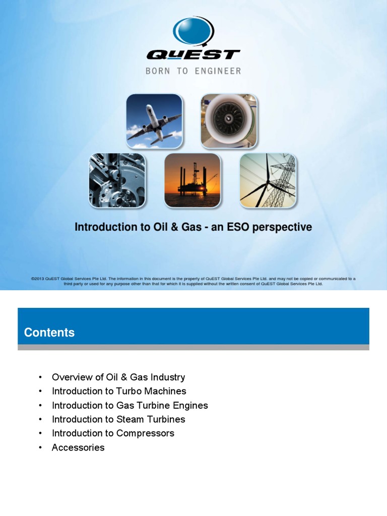 Introduction To Oil & Gas An ESO Perspective | PDF | Gas Compressor | Steam