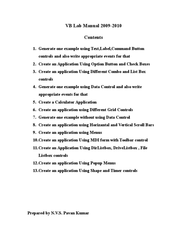 VB Lab | PDF | Computer Data | Computing