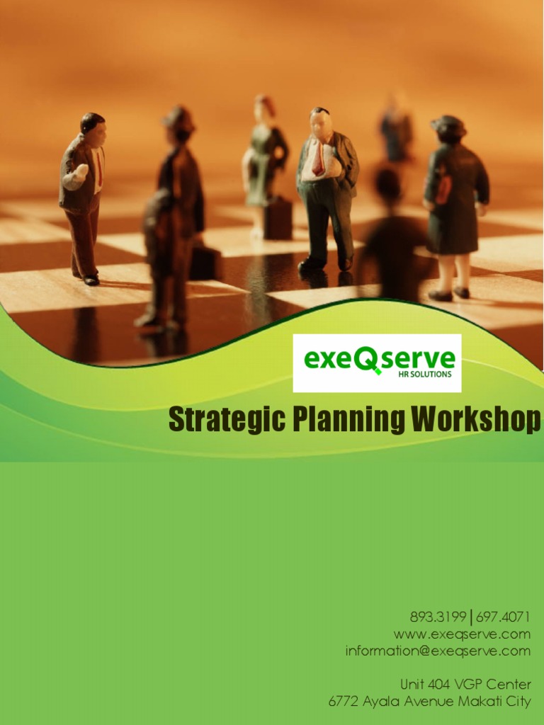 Strategic Planning Workshop Pdf Human Resource Management