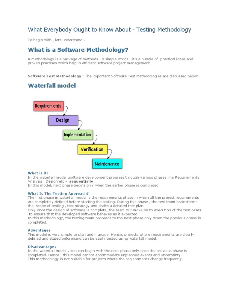 What Everybody Ought To Know About | PDF | Software Development Process ...
