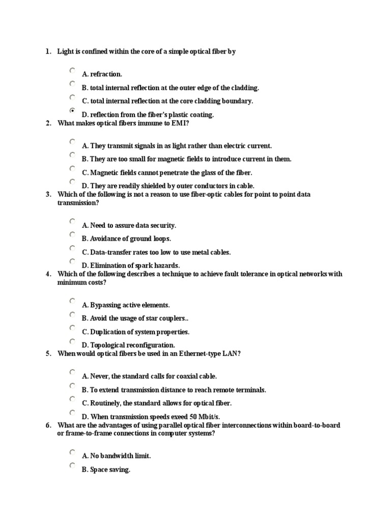 Puzzles | PDF | Optical Fiber | Cable
