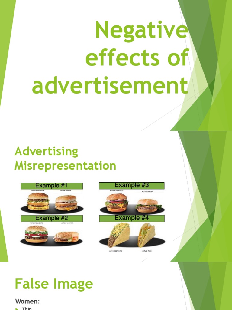 Negative Effects of Advertising on Society | PDF