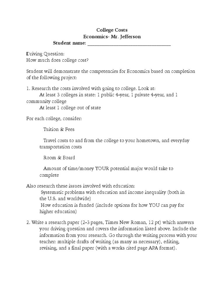 Understanding College Tuition Costs | PDF