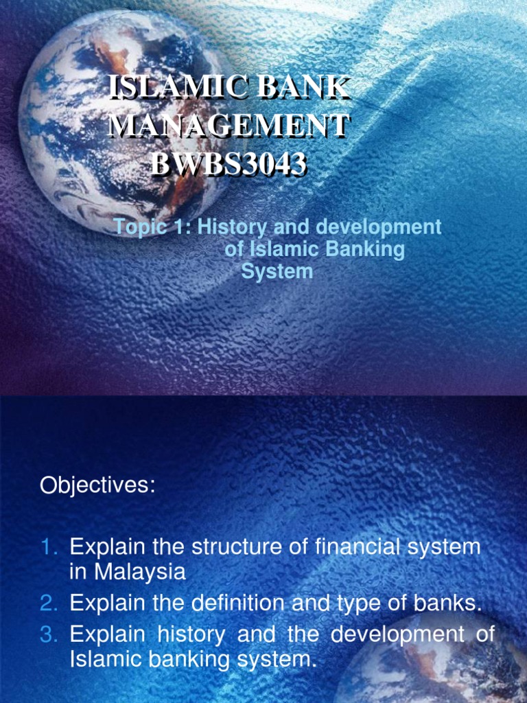 Chapter 1 - History and Development of Islamic Banking System | PDF ...