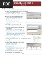 EXCEL Beginning Practice Activities | PDF | Microsoft Excel | Spreadsheet