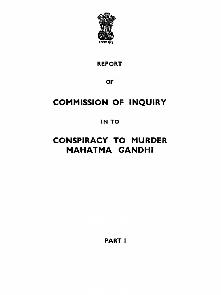 R.Vimala Vidya - Mahatma Gandhi Murder Case - JEEVAN LAL Kapur COMMISSION - Report-Vol 01 PDF ...