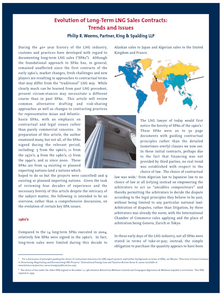 Evolution of LNG Sales Contracts | PDF | Liquefied Natural Gas ...