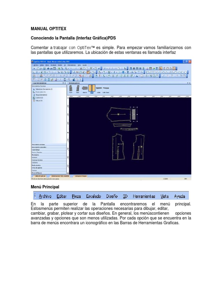 Manual Optitex | PDF | Ventana (informática) | Point and Click