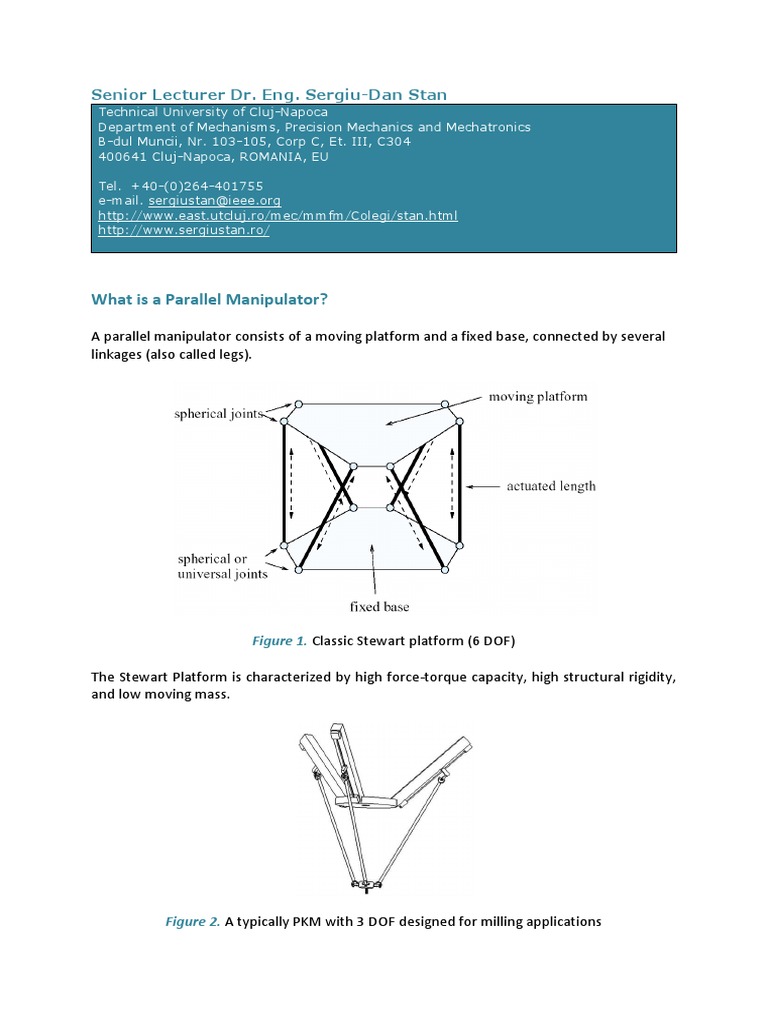 What Is A Parallel Robot | PDF | Kinematics | Simulation