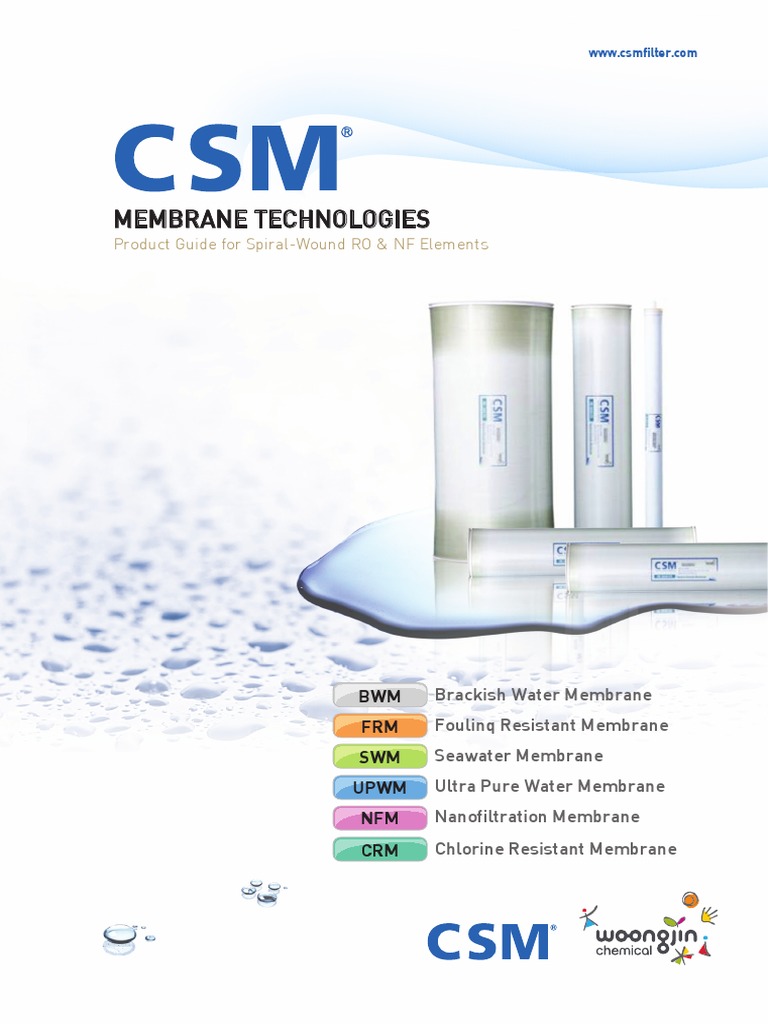 Catalogue CSM PDF | PDF | Membrane | Chemical Process Engineering